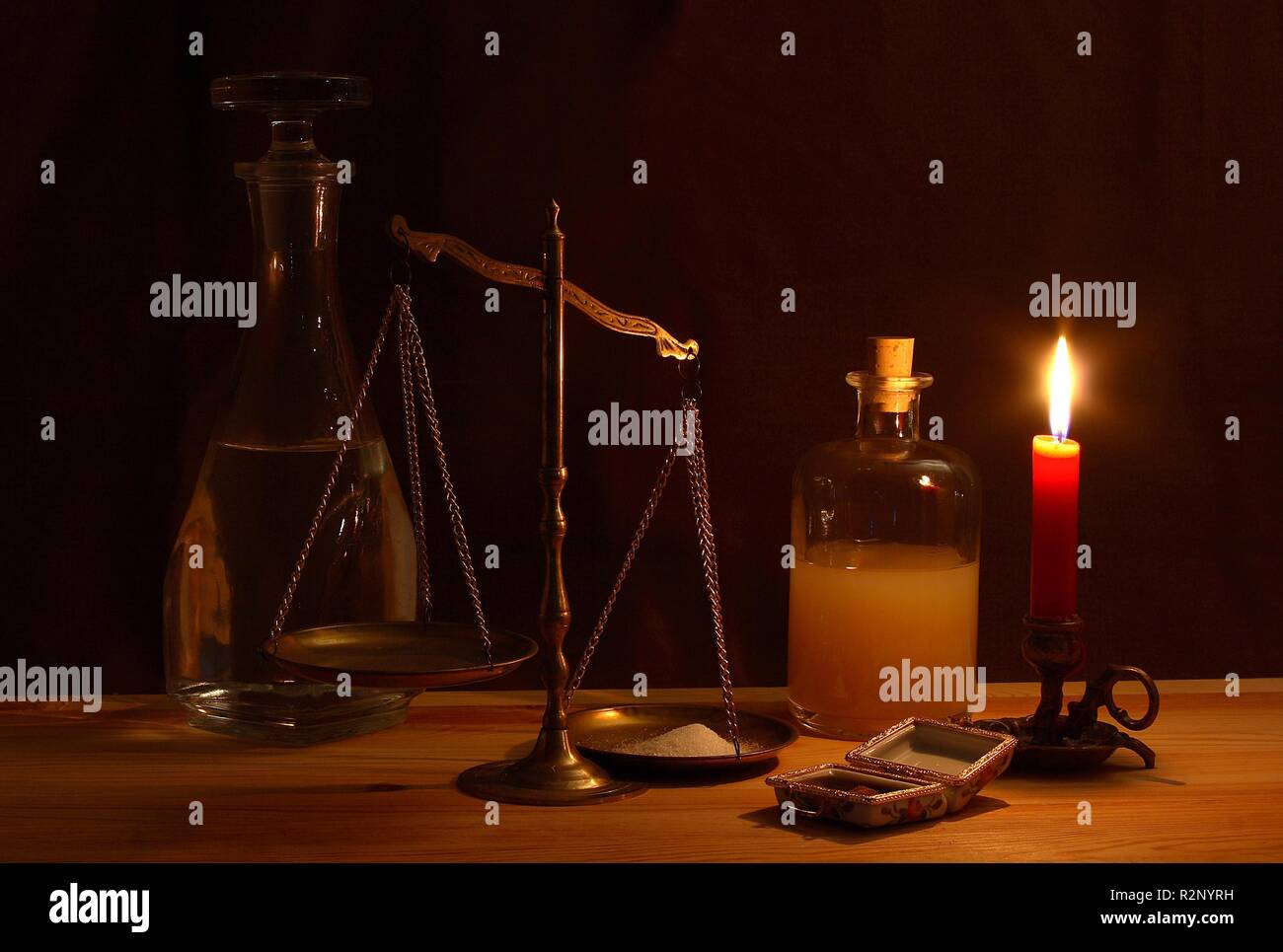 still life with scale Stock Photo - Alamy