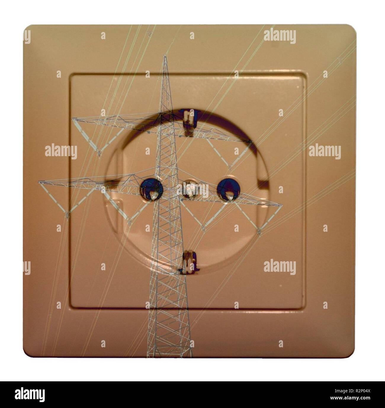 Electricity mast Cut Out Stock Images & Pictures - Alamy