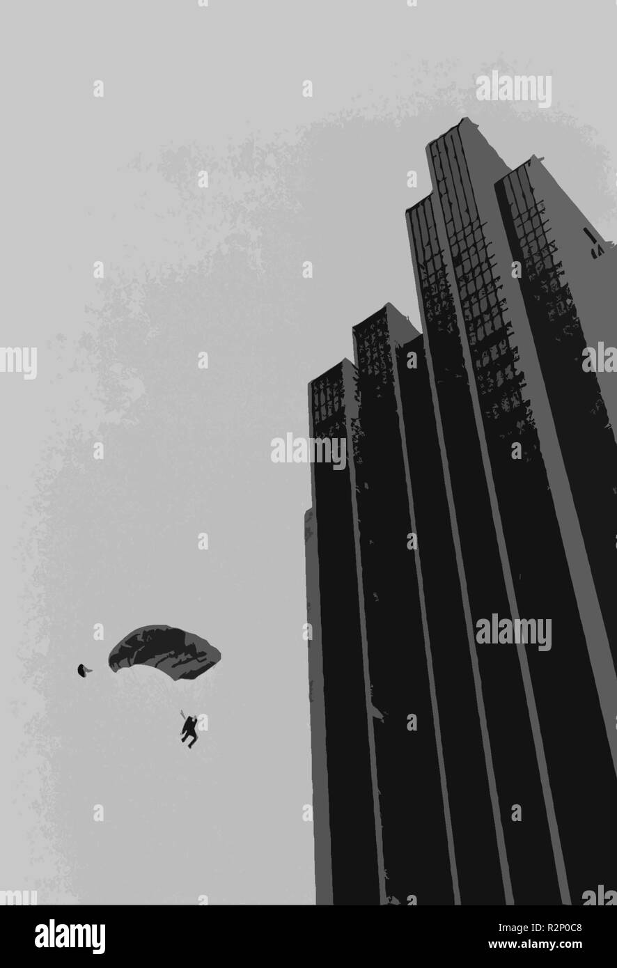 Jump down skyscraper hi-res stock photography and images - Alamy