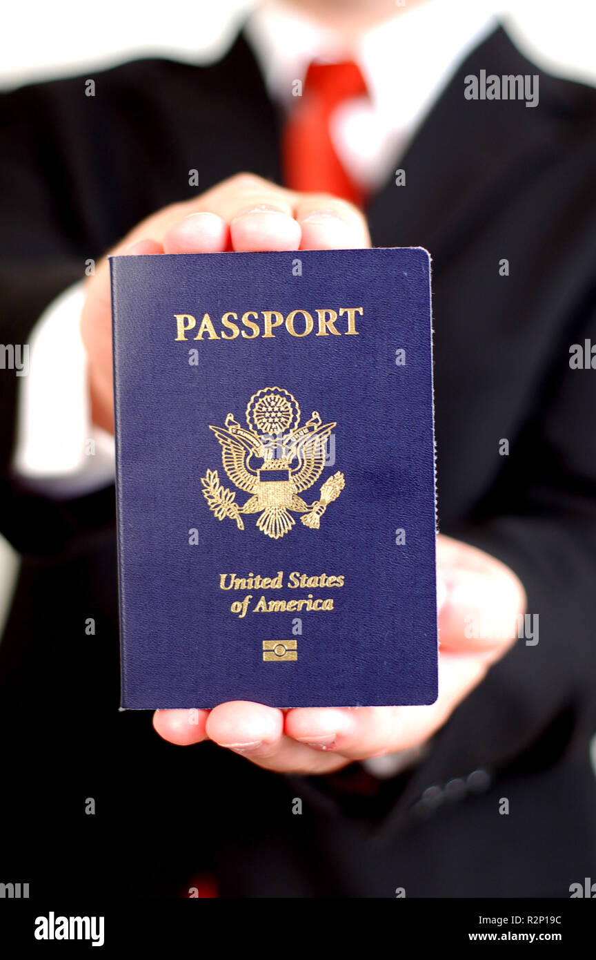 United states passport template hi-res stock photography and images - Alamy