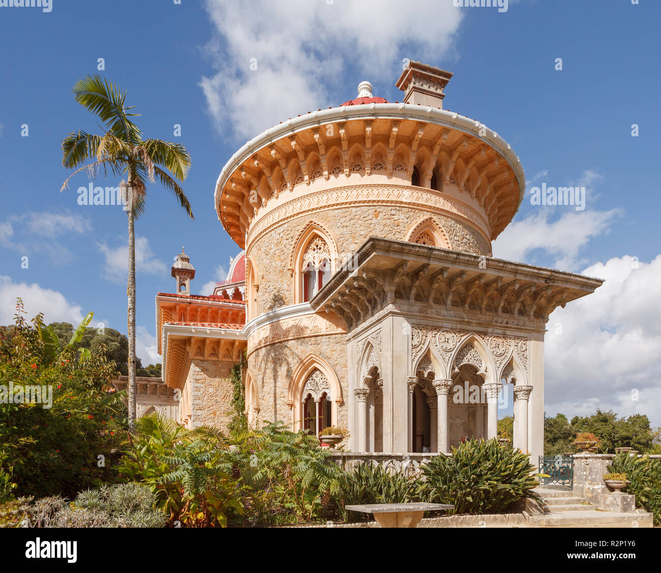Monserrate Palace (Palacio de Monserrate). Sintra, Portugal Stock Photo ...