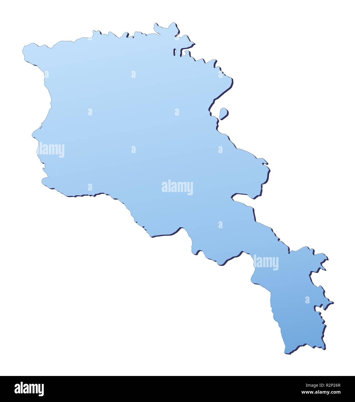 Armenia outline map hi-res stock photography and images - Alamy