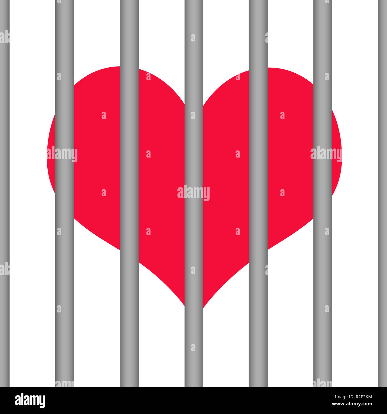 Heart jail love cell hi-res stock photography and images - Alamy