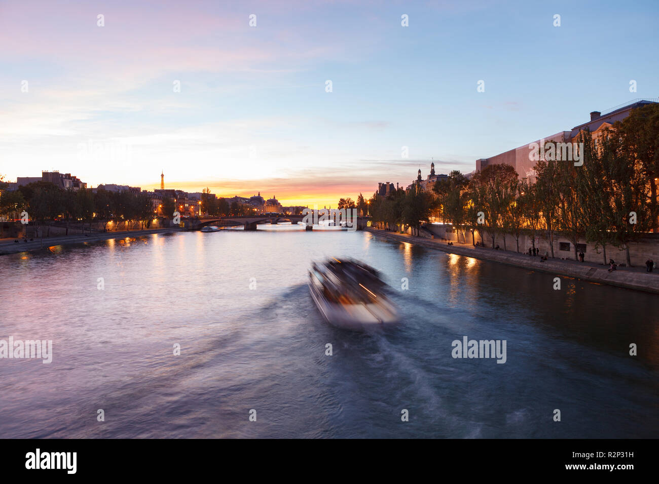 View of Seine river from Pont des Arts. Paris, France Stock Photo - Alamy