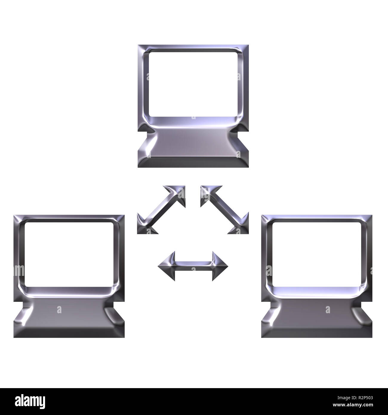 Lan network diagram Cut Out Stock Images & Pictures - Alamy