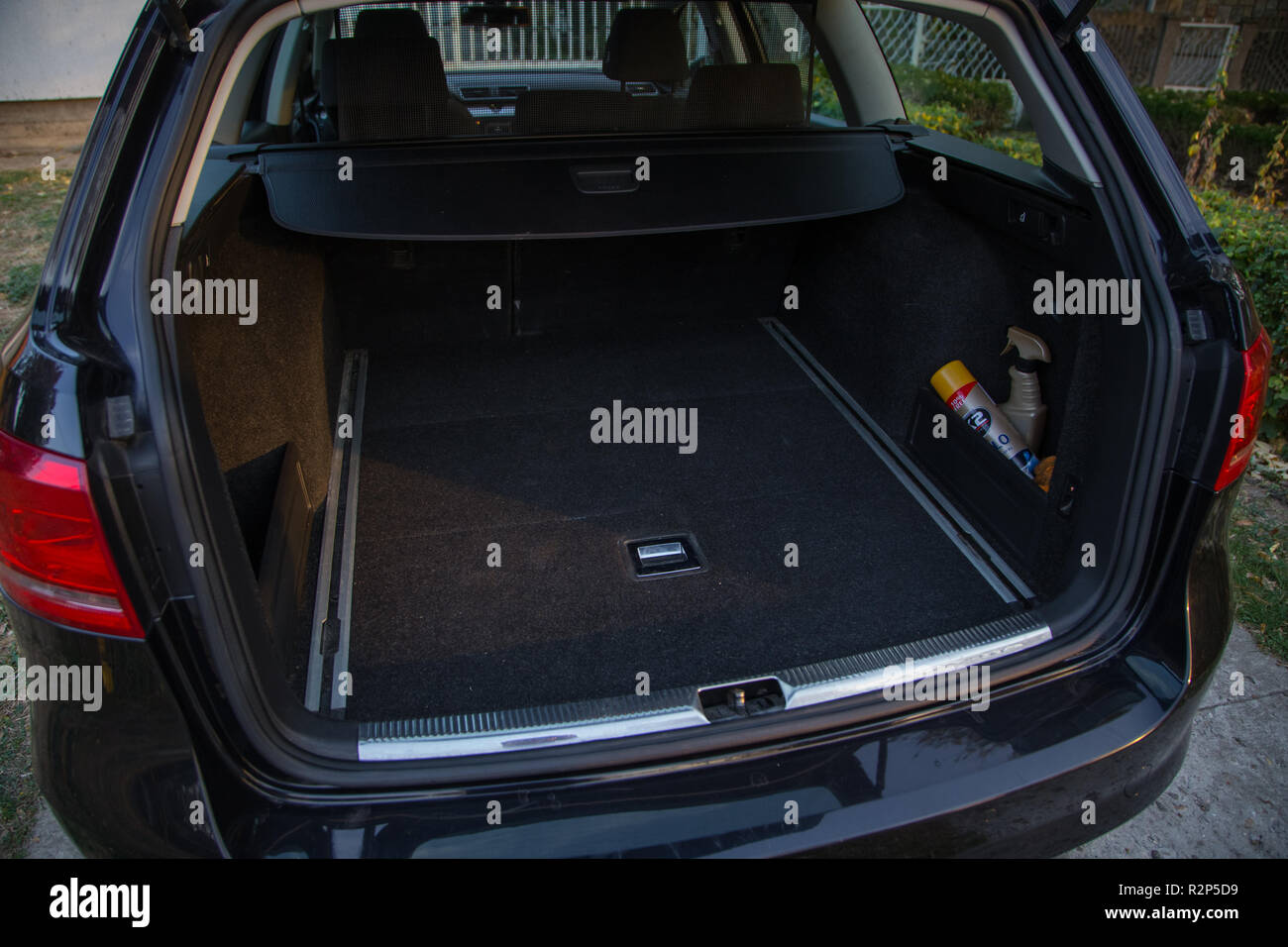 BELGRADE, SERBIA, OCTOBER 14. 2018 : Passat B7 blue motion inside of ...