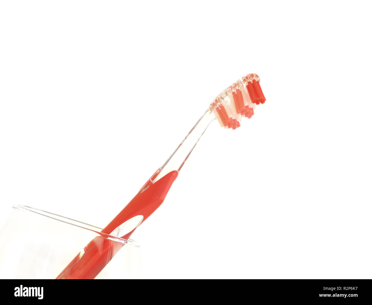 toothbrush in cup Stock Photo - Alamy