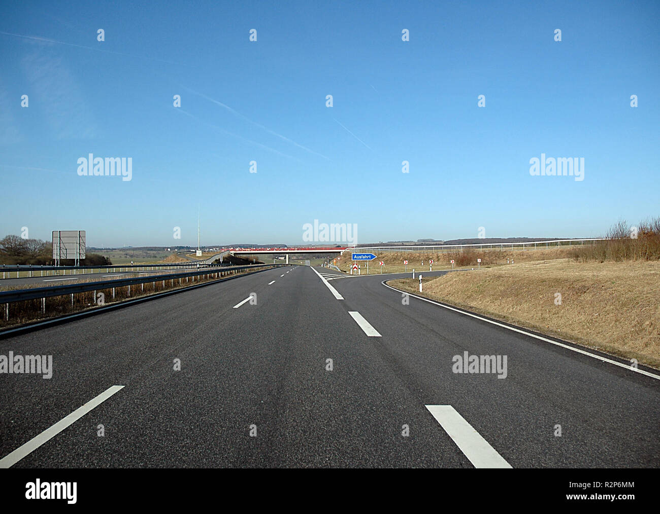 Car motorway exit hi-res stock photography and images - Alamy