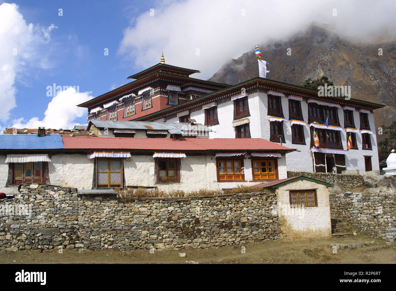 tengboche monastery in nepal Stock Photo - Alamy