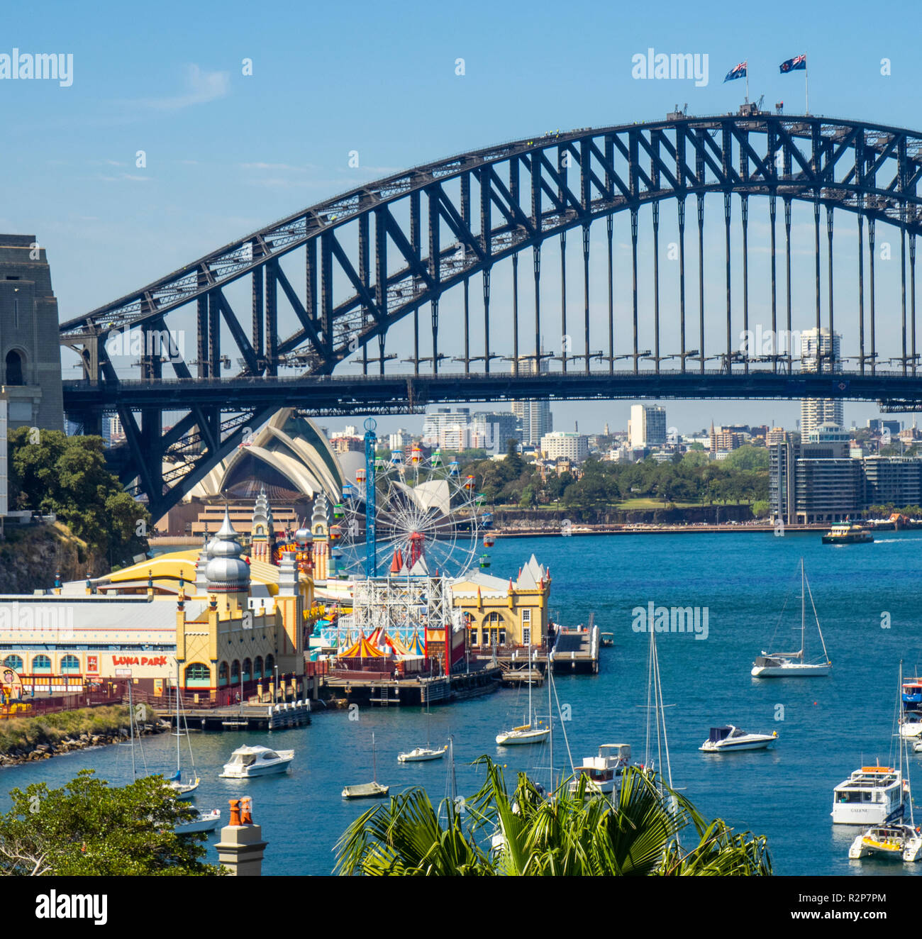 Luna Park Lavender Bay Sydney Harbour Bridge, Sydney NSW Australia ...