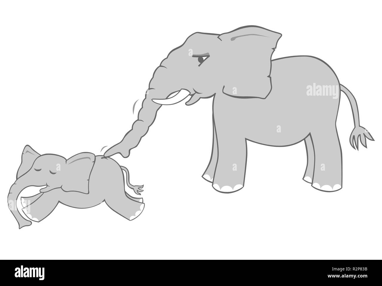 Elephant 2 Cut Out Stock Images & Pictures - Alamy