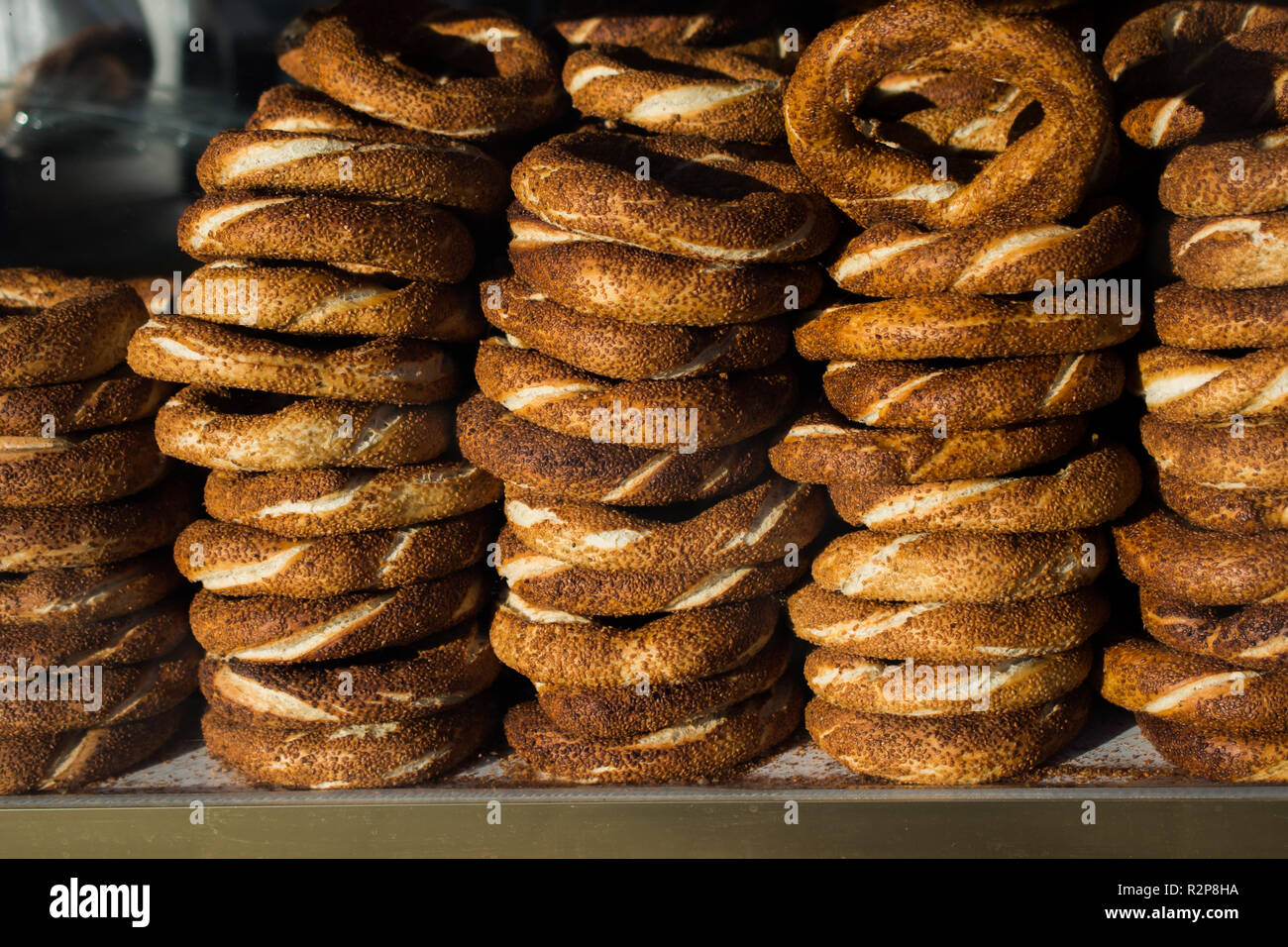 Turkish simits/bagels snack in the view Stock Photo - Alamy