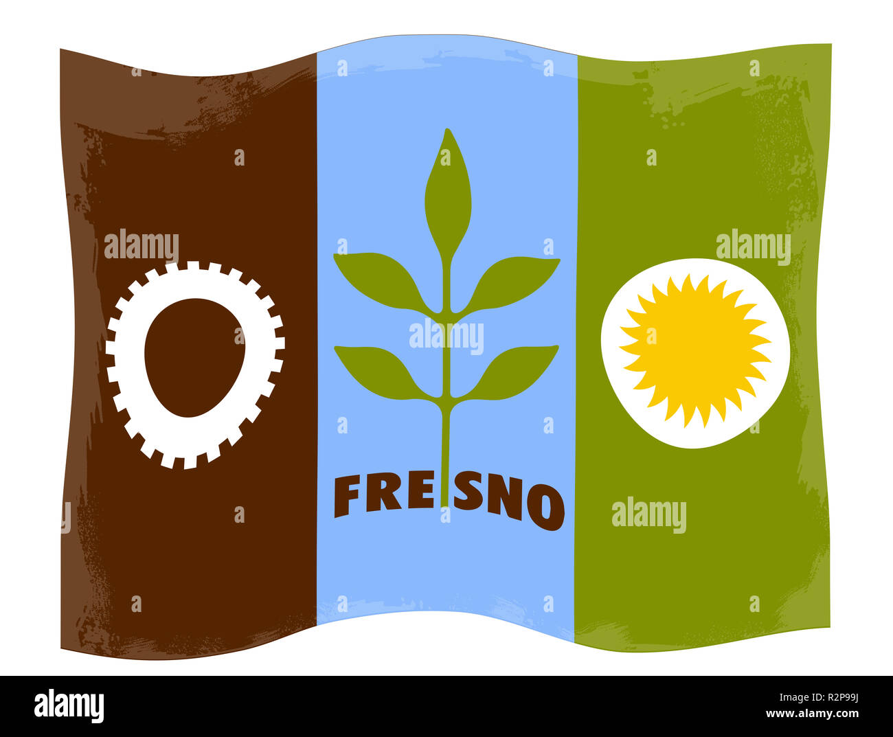 Fresno city flag hi-res stock photography and images - Alamy