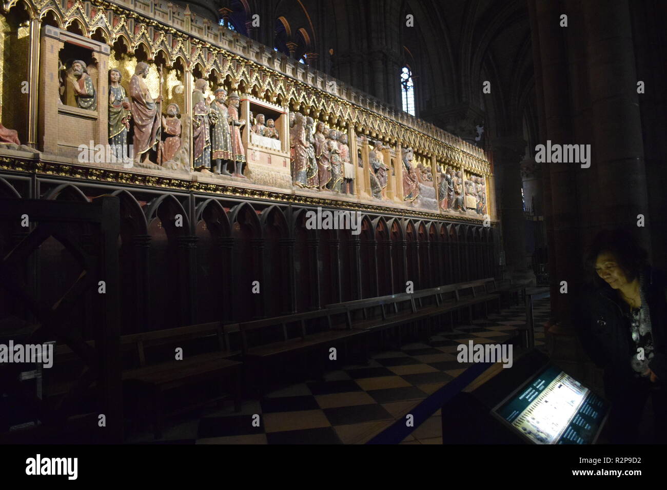 Wooden panels of the 14th century depicting scenes of the life of Jesus ...