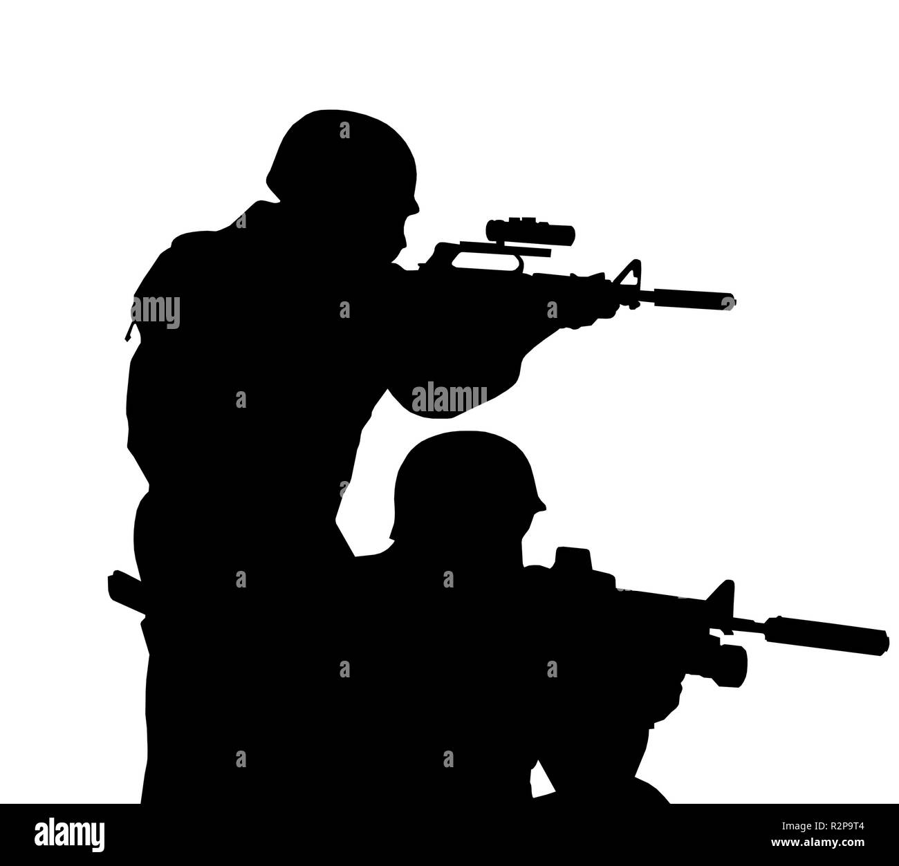 Silhouette soldiers hi-res stock photography and images - Alamy