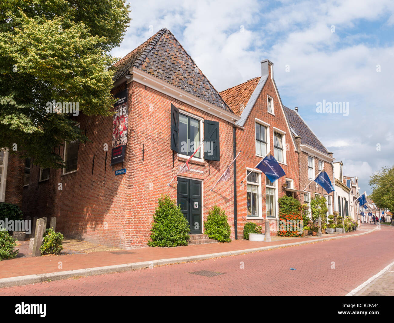 Museum in former Admiralty building in old town of Dokkum, Friesland ...