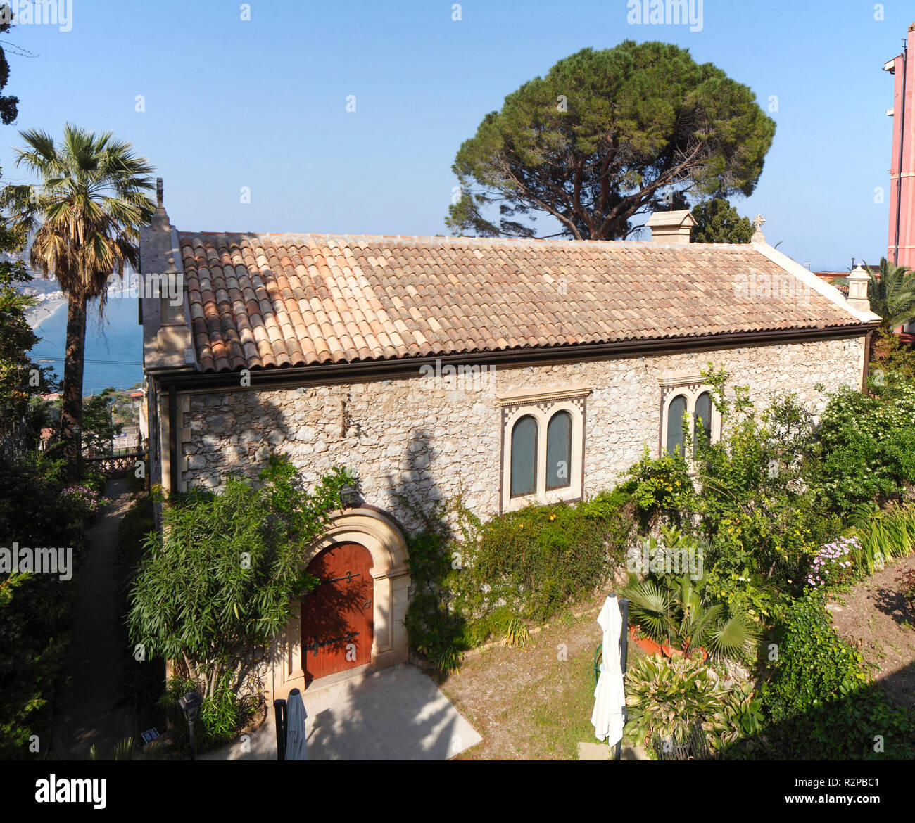 Old stone house, Taormina, Province of Messina, Sicily, Italy, Europe ...
