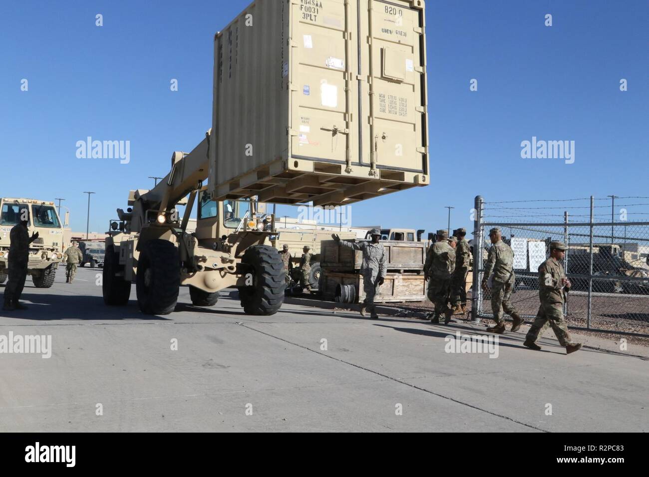 Soldiers from The 47th Heavy Composite Truck Company, 142d Combat ...