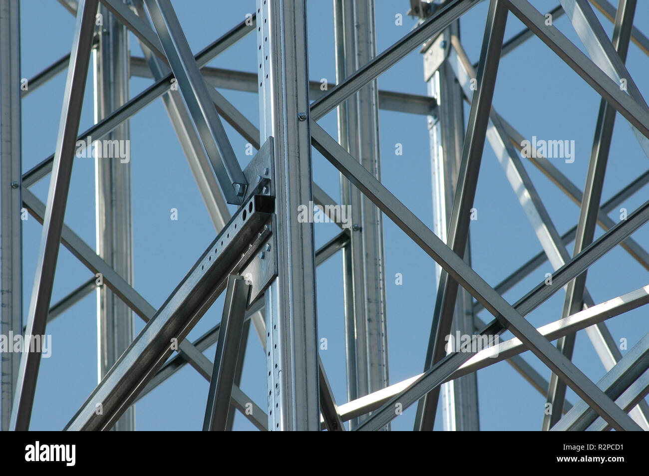 high-bay warehouse under construction Stock Photo - Alamy
