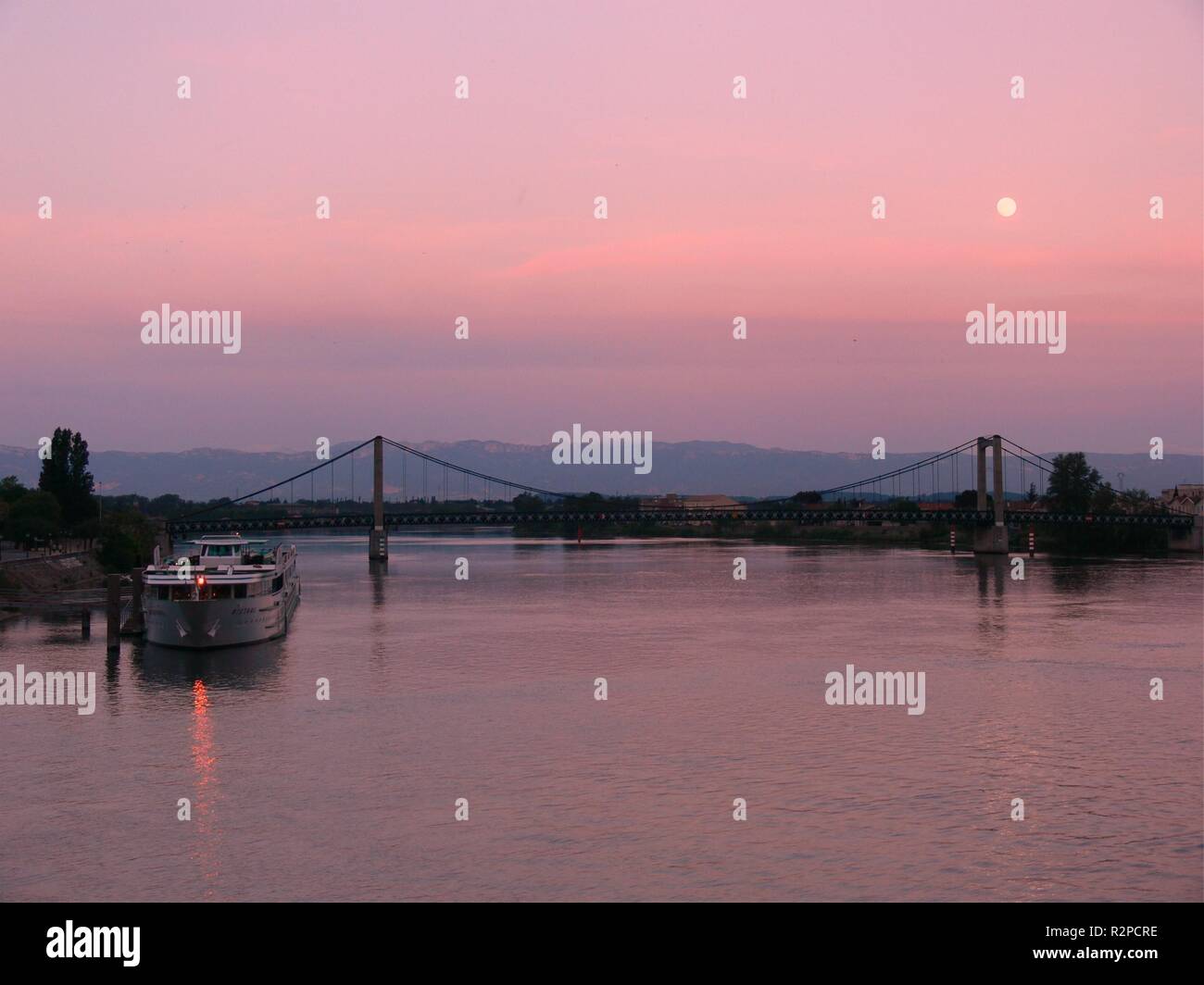 Bridge with moon hi-res stock photography and images - Alamy