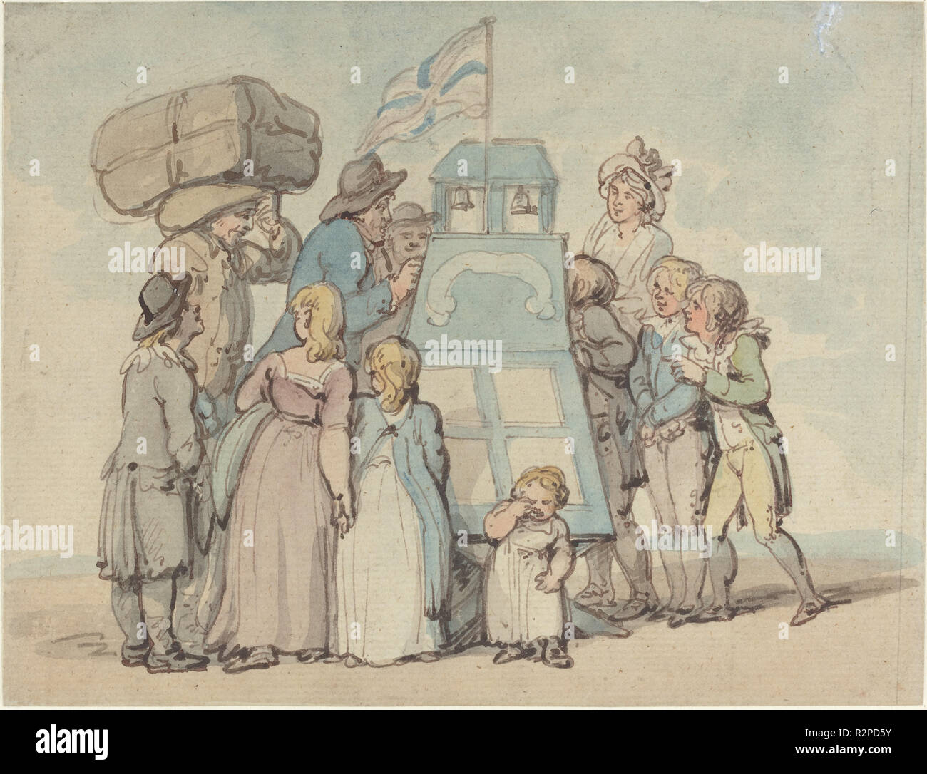 Watercolor over pen and brown ink hi-res stock photography and images ...