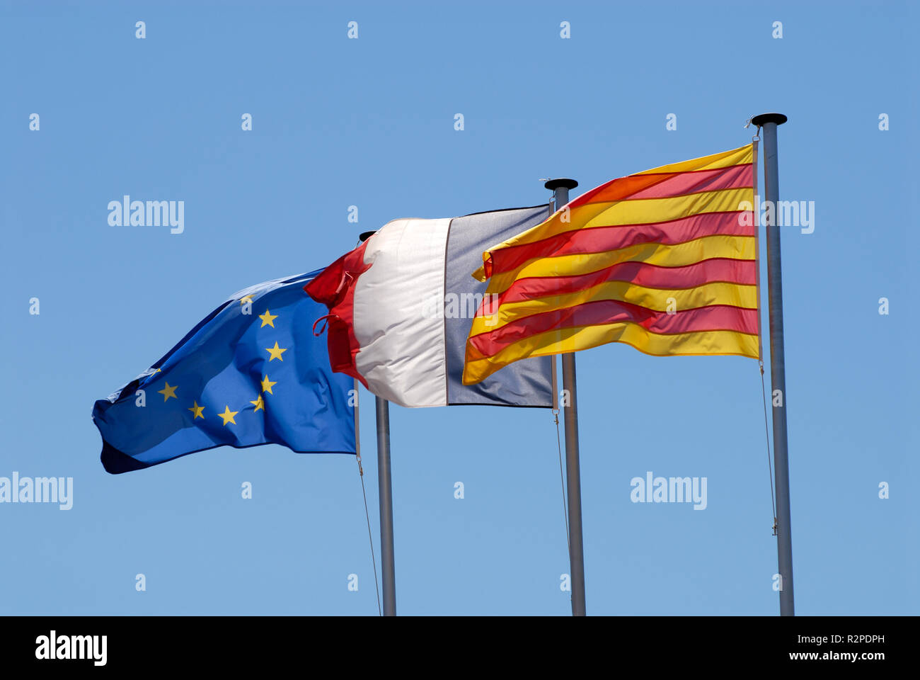 Three french flags hi-res stock photography and images - Alamy