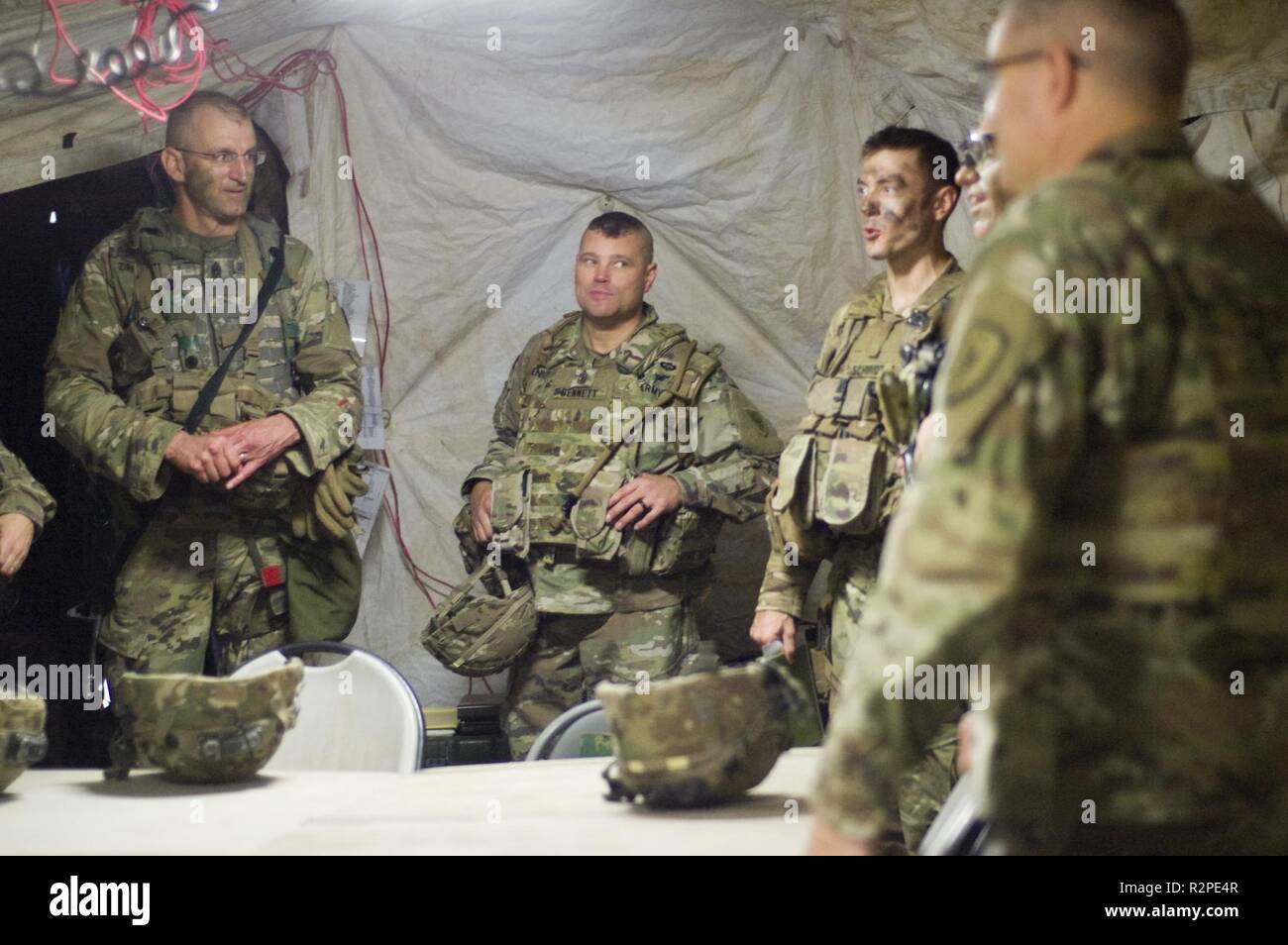 The Adjunct General, Maj. Gen. Courtney P. Carr, met with troops from 1 ...