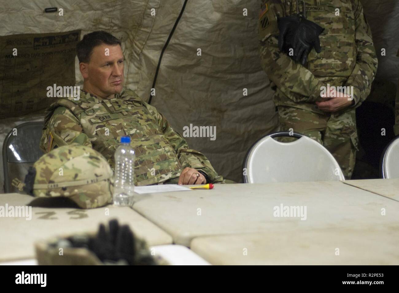 The Adjunct General, Maj. Gen. Courtney P. Carr, met with troops from 1 ...
