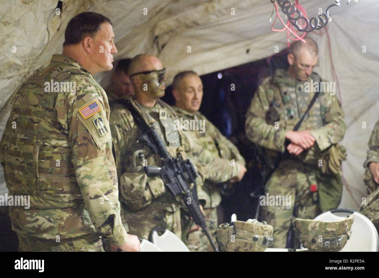 Indiana's Adjutant General, Maj. Gen. Courtney P. Carr, met with troops ...