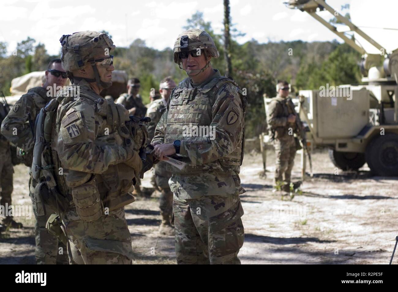 The Adjunct General, Maj. Gen. Courtney P. Carr, met with troops from 1 ...
