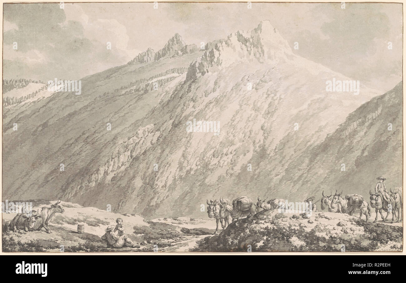 The Grimsel Pass. Dated: 1776/1780. Dimensions: sheet: 21.9 × 35 cm (8 ...