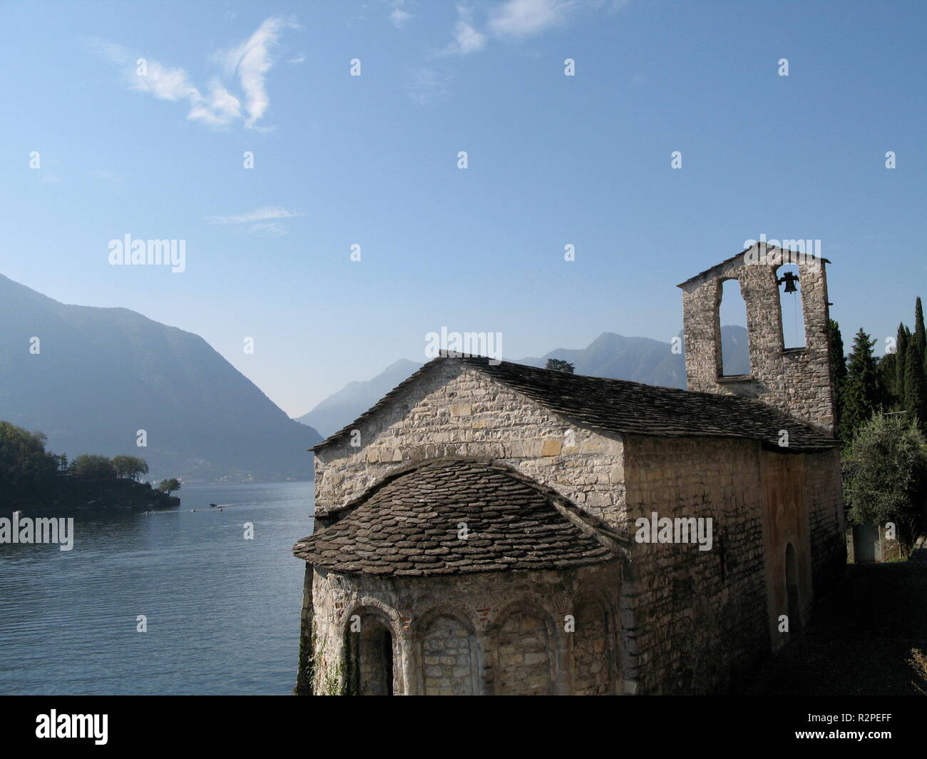 romanik on lake como Stock Photo - Alamy