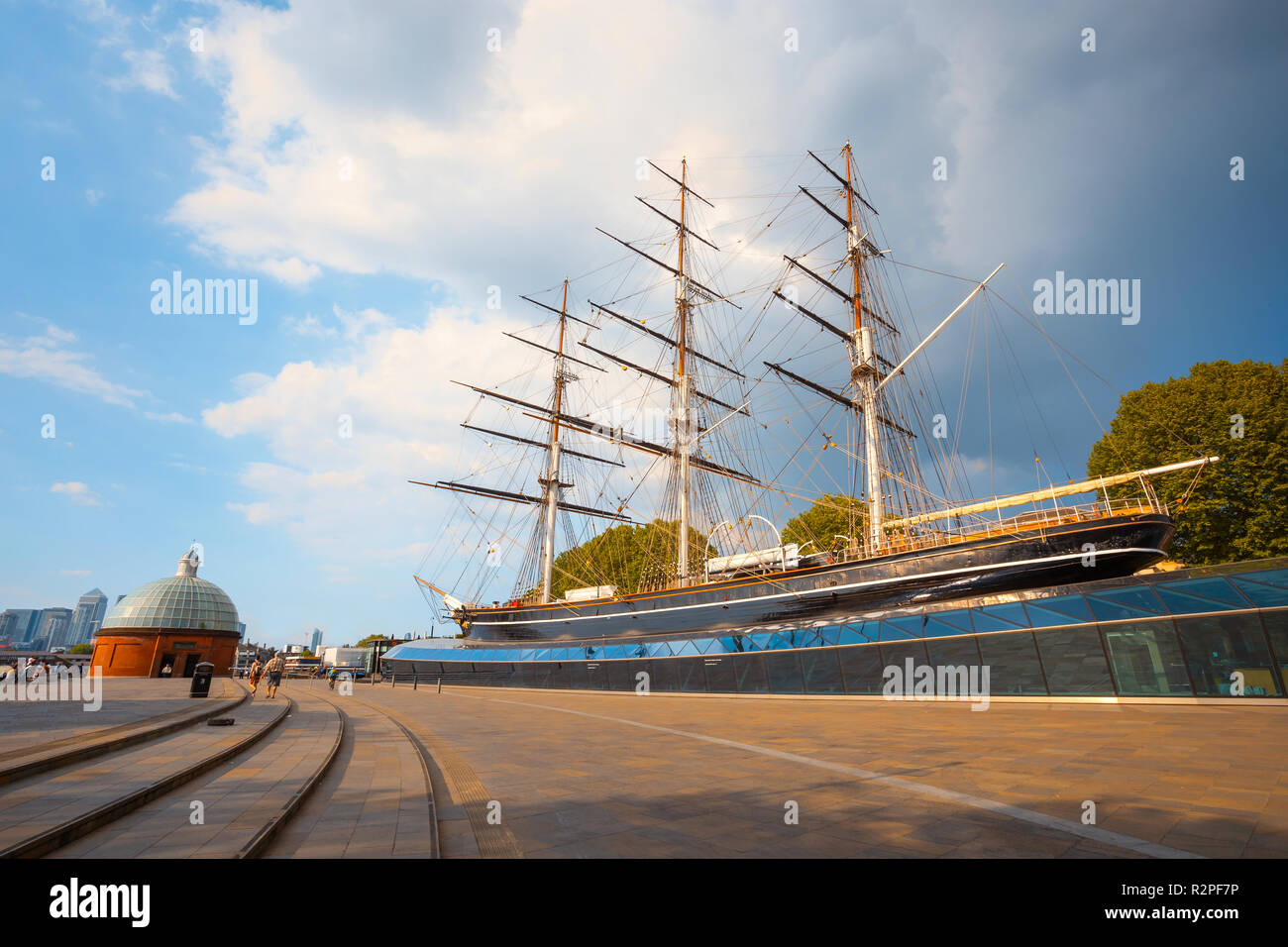 Cutty Sark, the historical tea clipper ship in Greenwich, London, UK ...