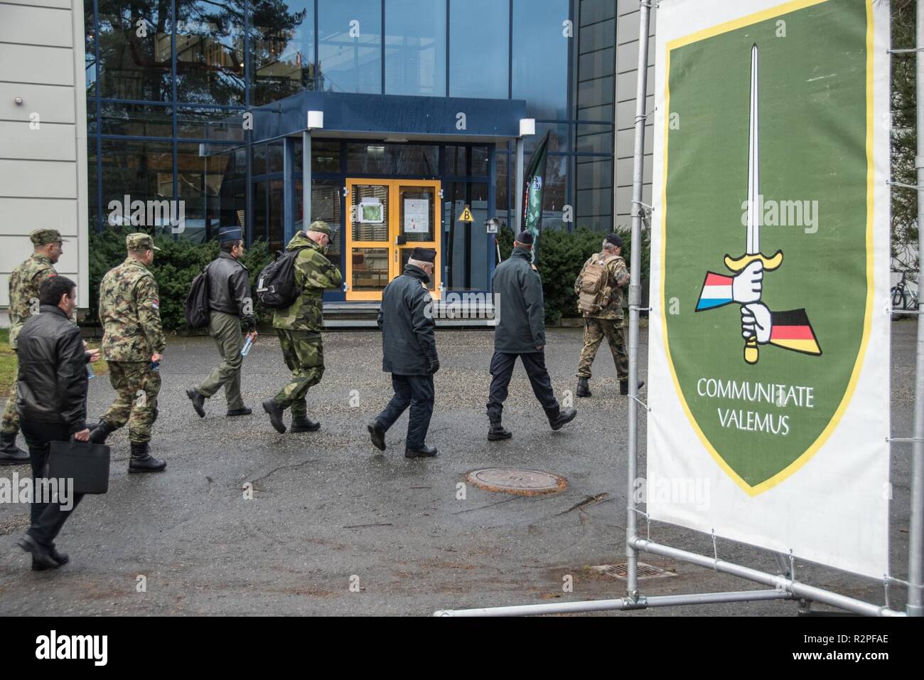 A group of observers of the Partnership For Peace visited the ...