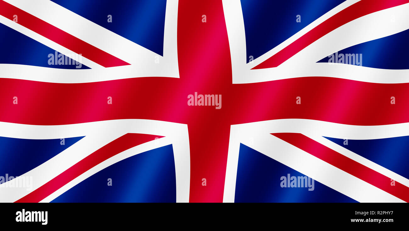 Wavy union jack hi-res stock photography and images - Alamy