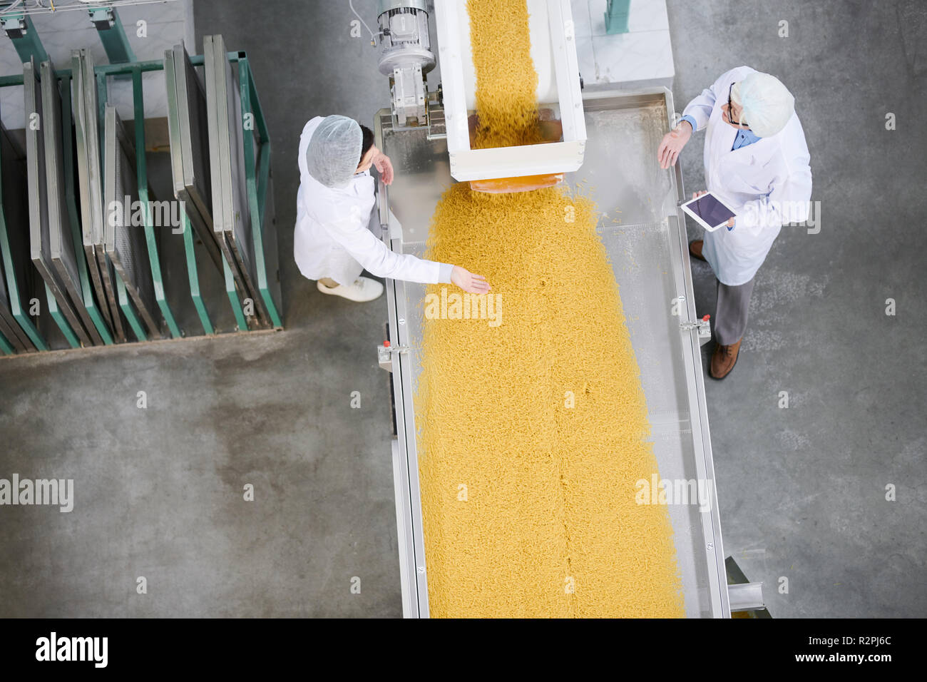 Food Factory Background Stock Photo - Alamy