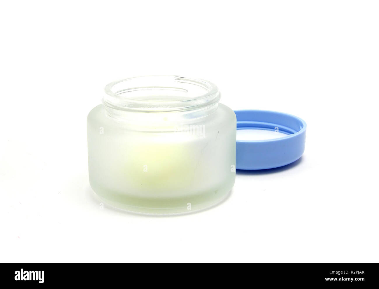 open plastic jar with lid Stock Photo - Alamy