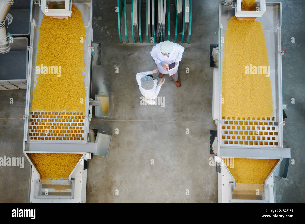 Macaroni Production Factory Stock Photo - Alamy