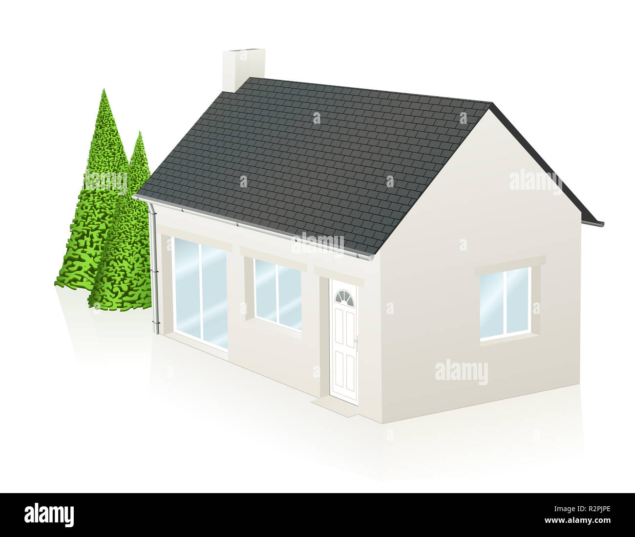 Fir tree architecture Cut Out Stock Images & Pictures - Alamy