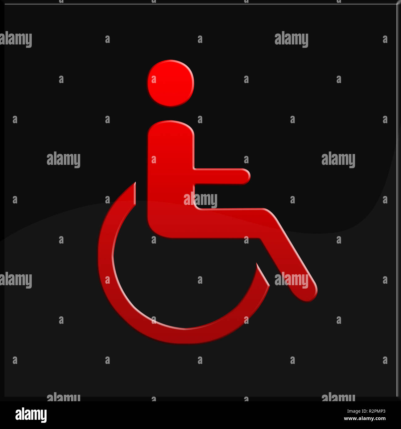 Behindertenschild hi-res stock photography and images - Alamy