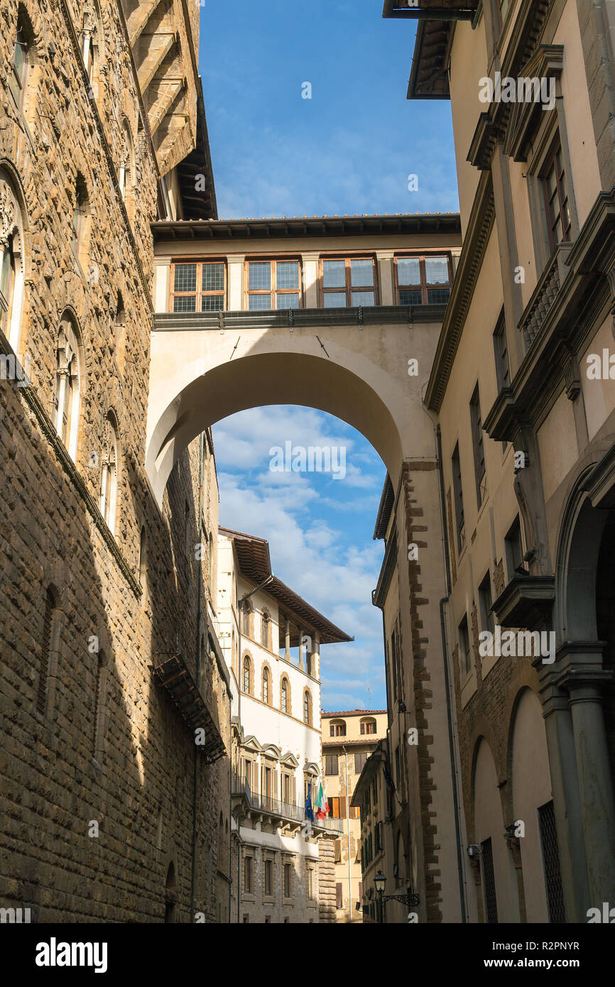 Florence, Galleria degli Uffizi, connection to Palazzo Vecchio, Via ...