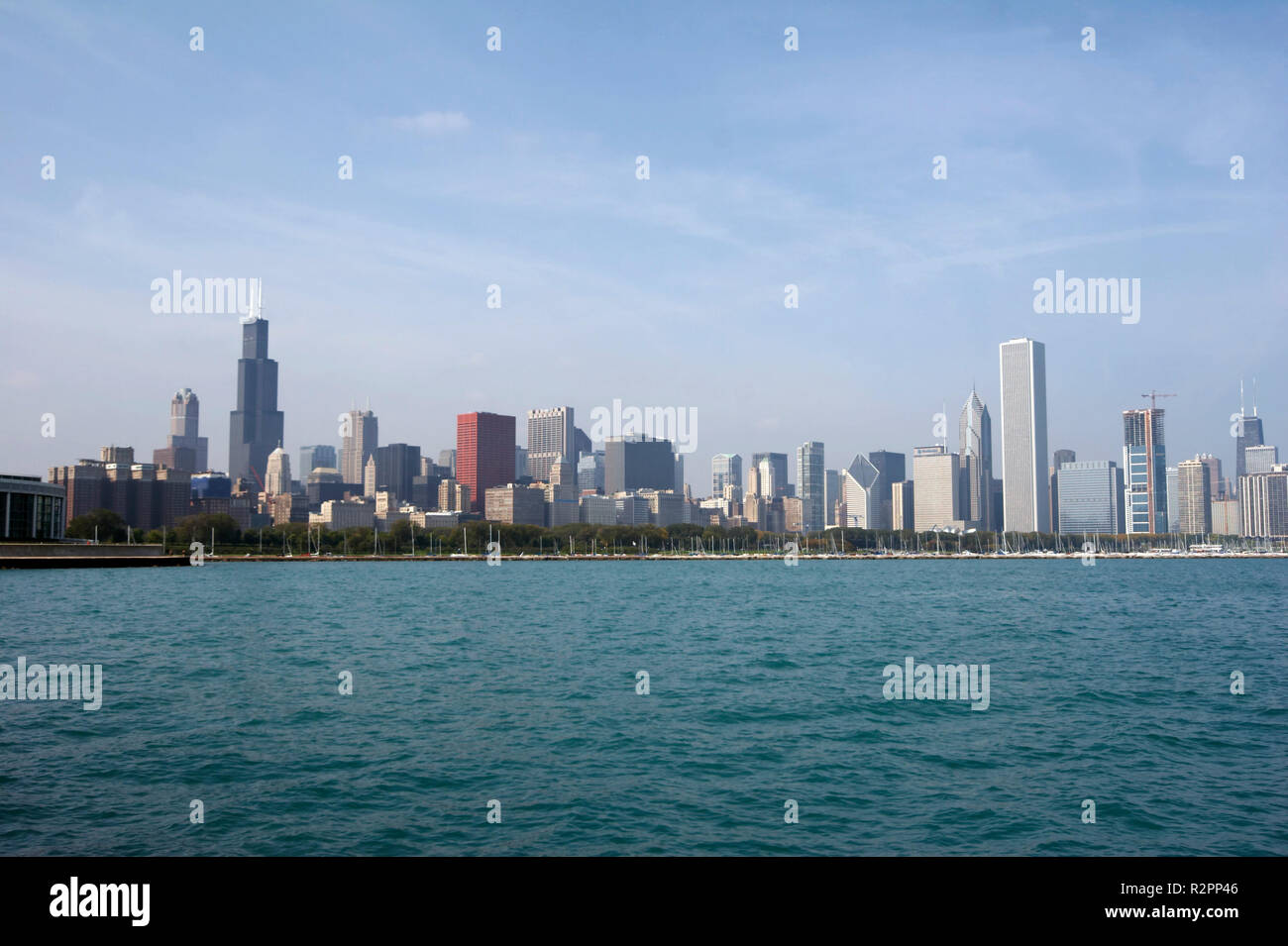 chicago illinois skyline usa Stock Photo - Alamy