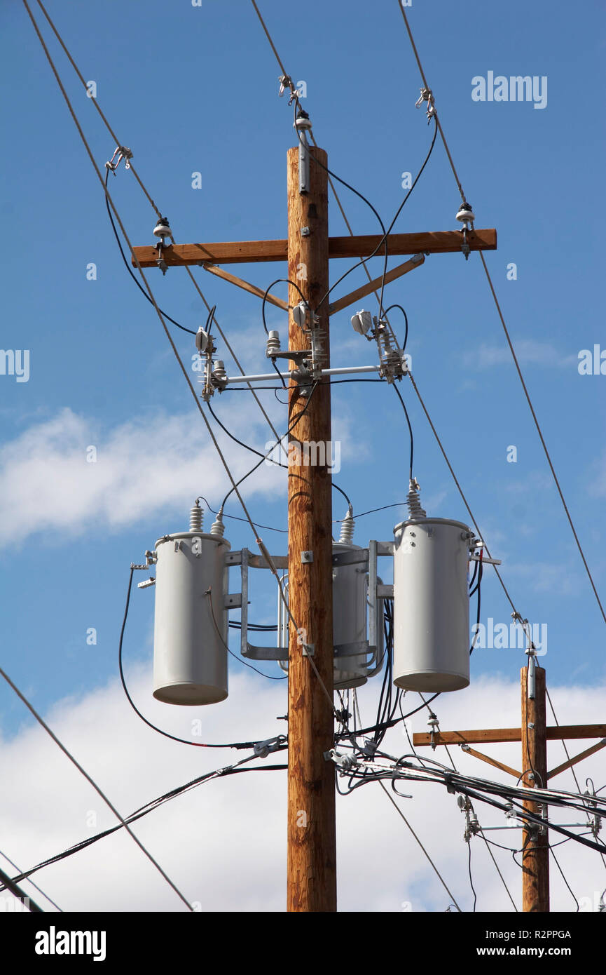 power pole usa Stock Photo - Alamy