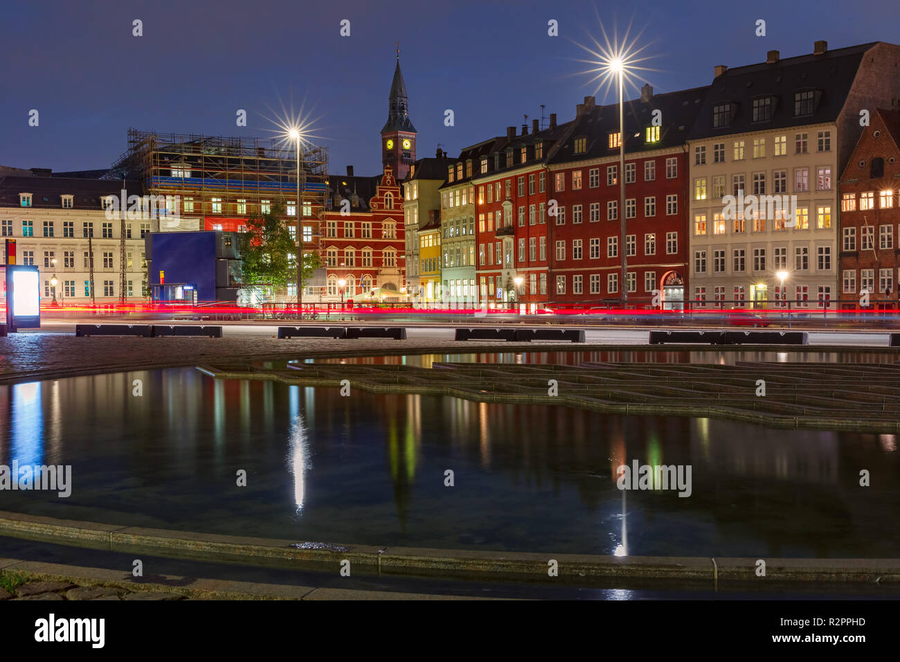 Night Copenhagen, Denmark Stock Photo - Alamy