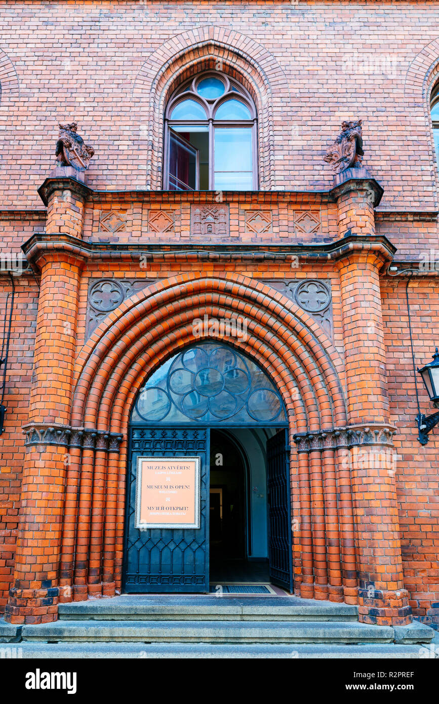 Entrance to Museum of the History of Riga and Navigation. Riga, Latvia ...