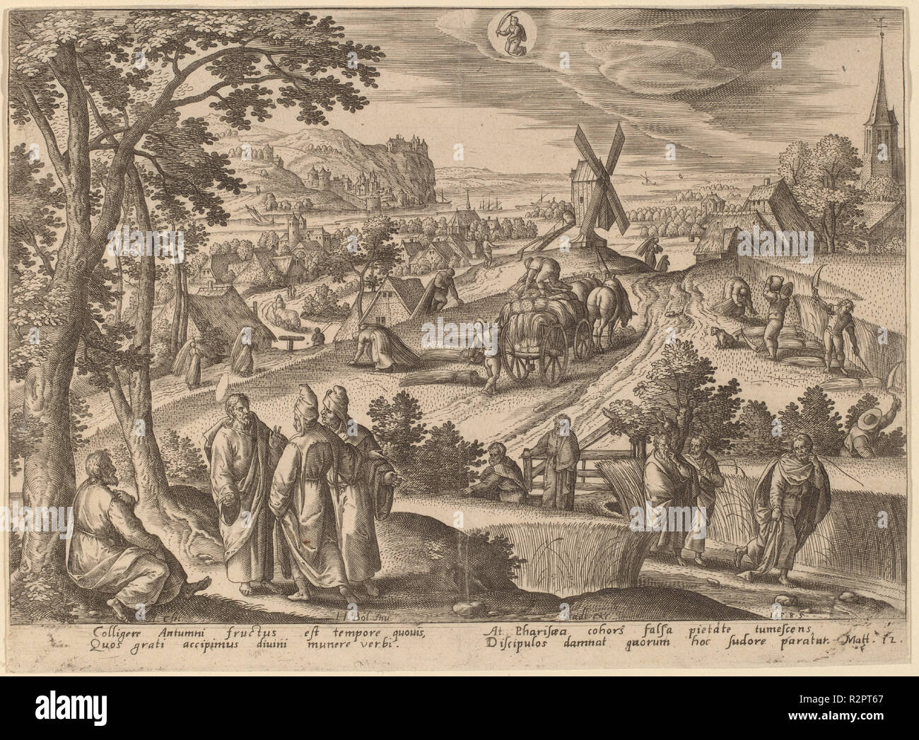 Group of pharisees swelling with false pride cursed the disci hi-res ...