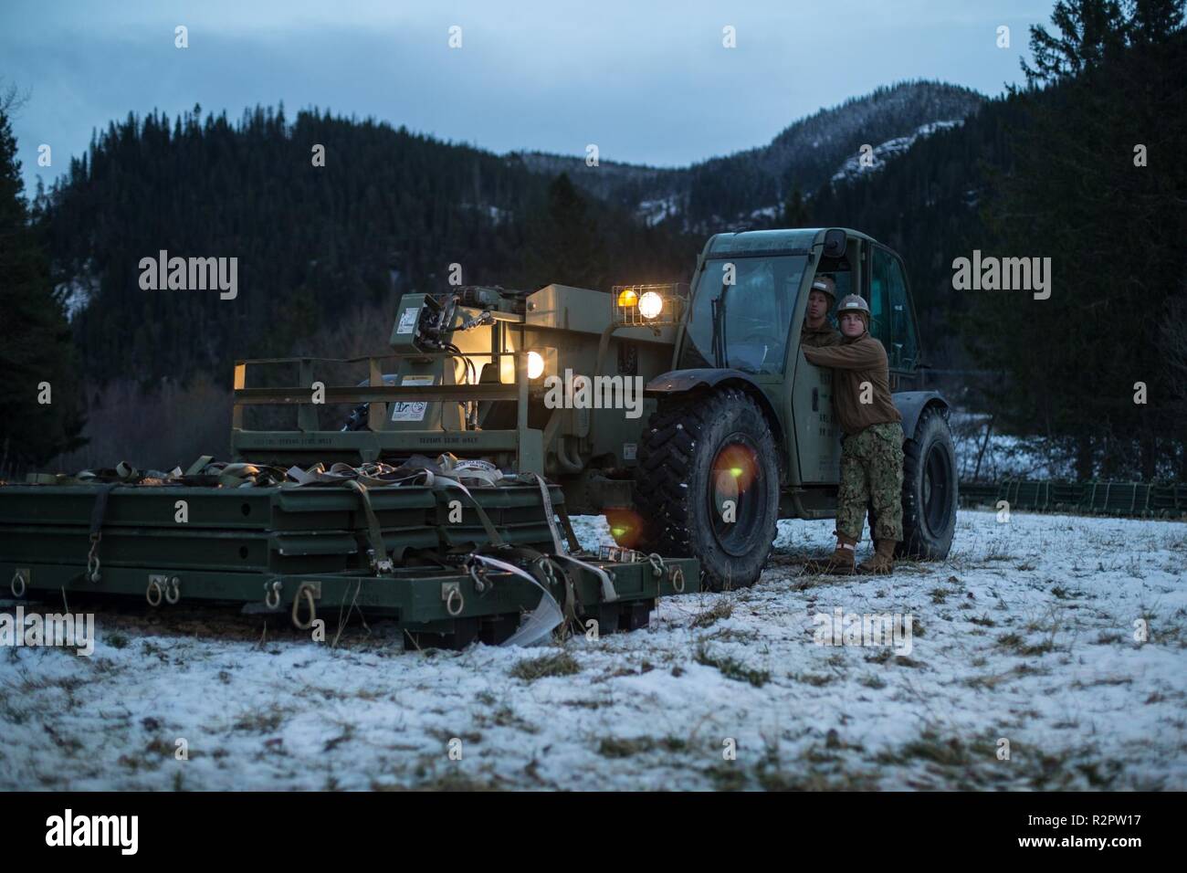 U.S. Navy Seabees with Naval Mobile Construction Battalion 1, 22nd ...