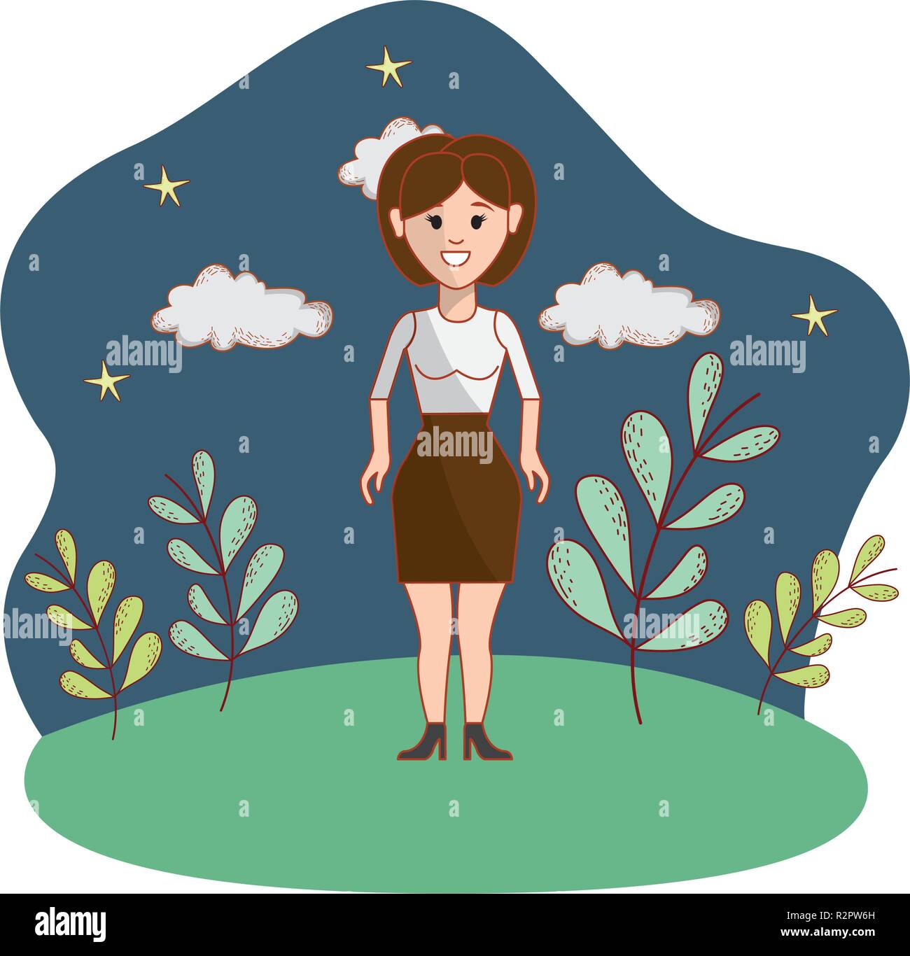 Cartoon woman design Stock Vector Image & Art - Alamy