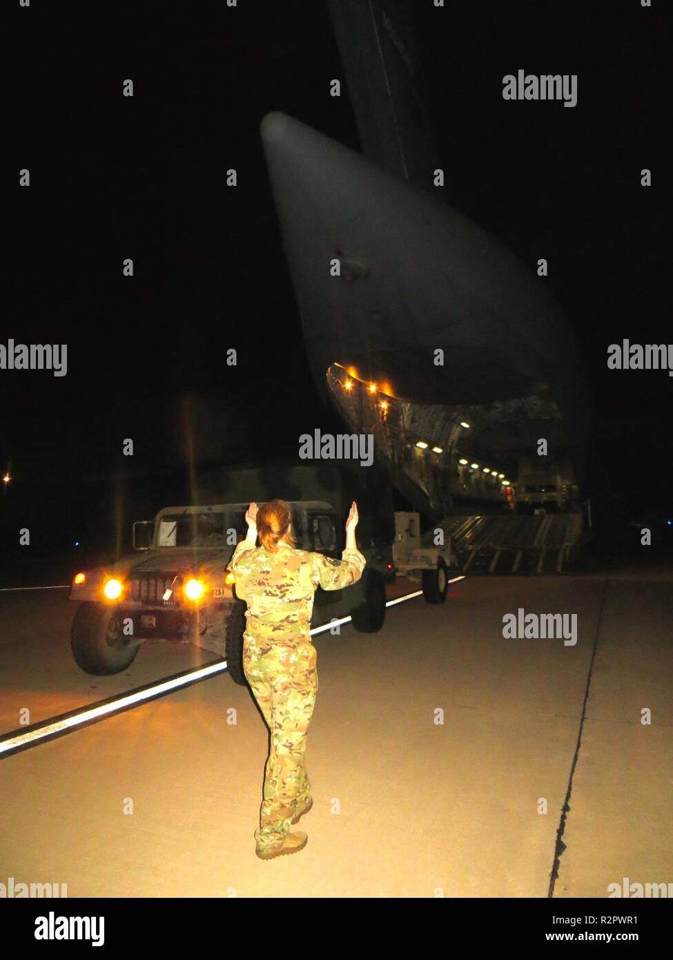 Soldiers and equipment from the 63rd Expeditionary Signal Battalion ...