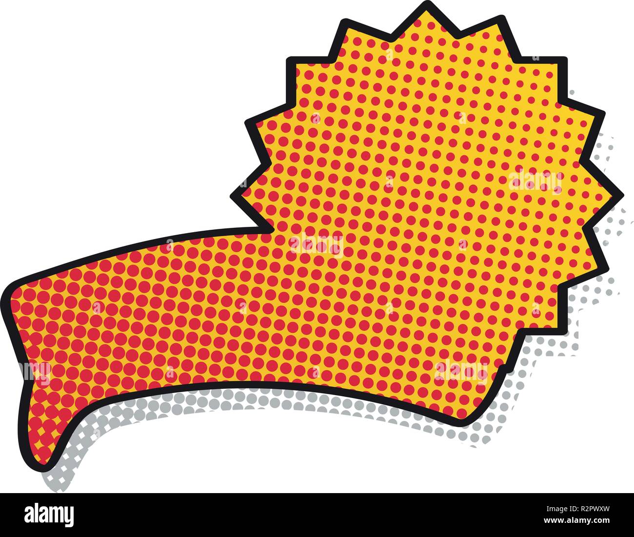 Comic bubble chat with halftone pattern Stock Vector Image & Art - Alamy